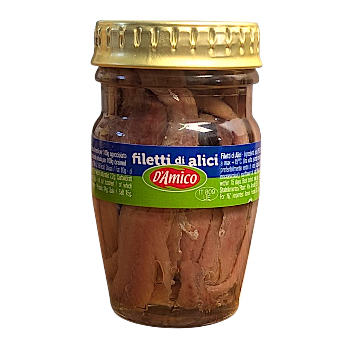 D'Amico Filetti di Alici - Anchovies Fillets 80g | Italia Solutions UK