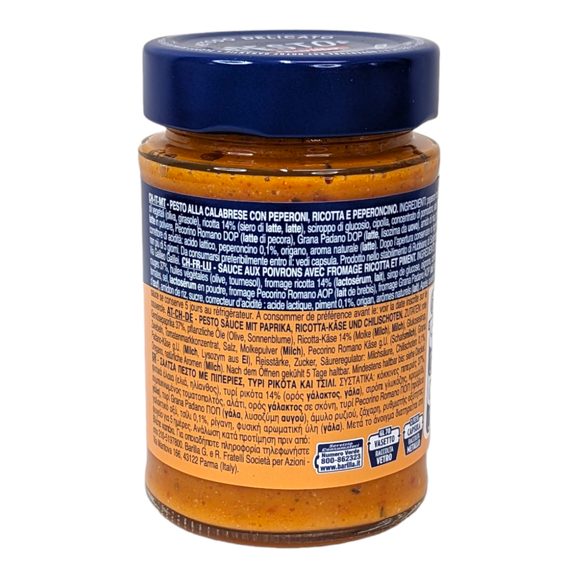 Barilla Calabrese Red Pepper & Chilli Pesto – Pesto Calabrese con ...