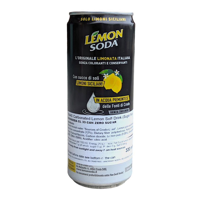 Crodo Lemonsoda Zero Can 330ml | Italia Solutions UK