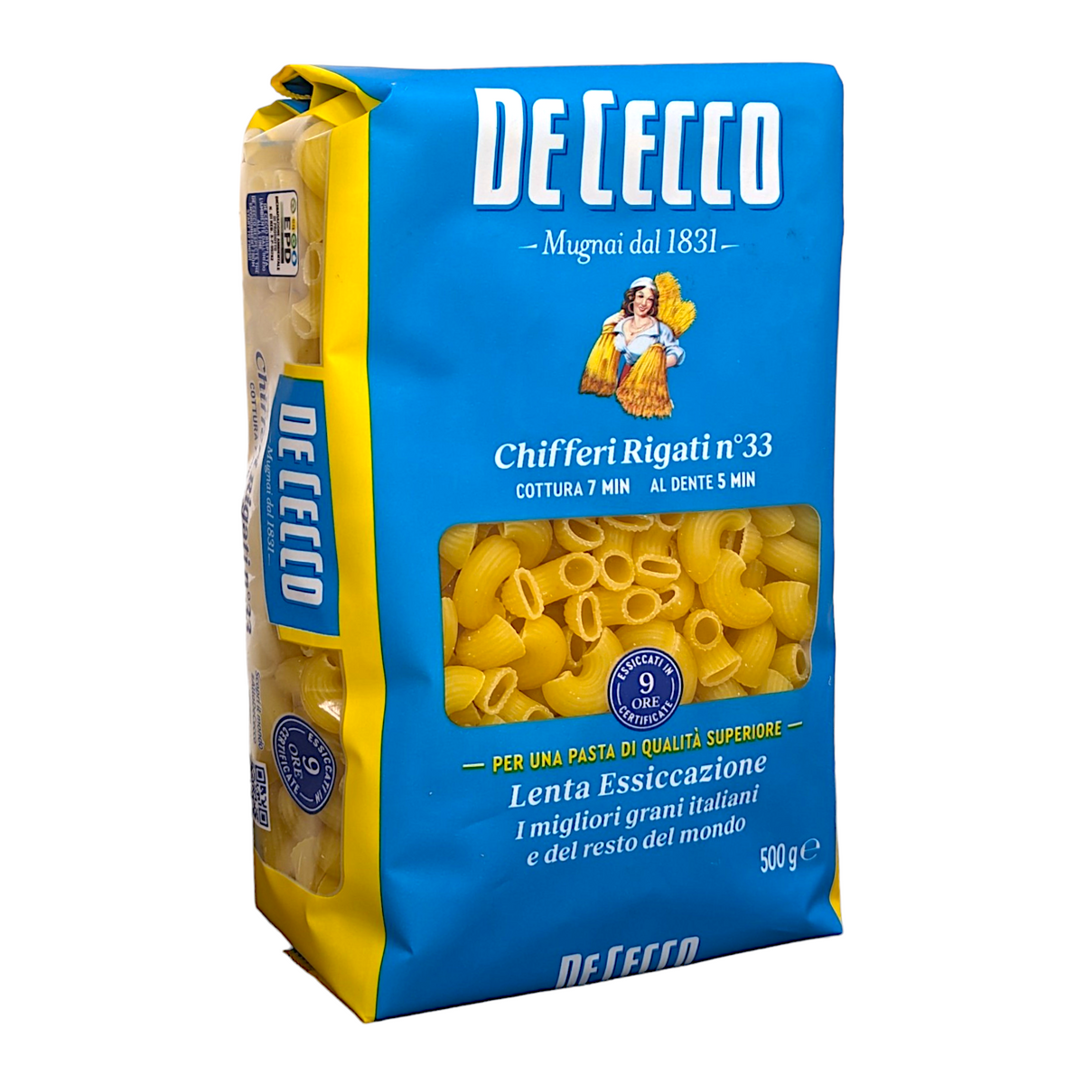 De Cecco Pasta Chifferi Rigati no.33 - 500g | Italia Solutions UK