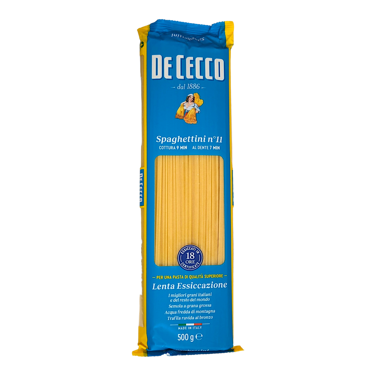 De Cecco Pasta Spaghettini no.11 - 500g | Italia Solutions UK