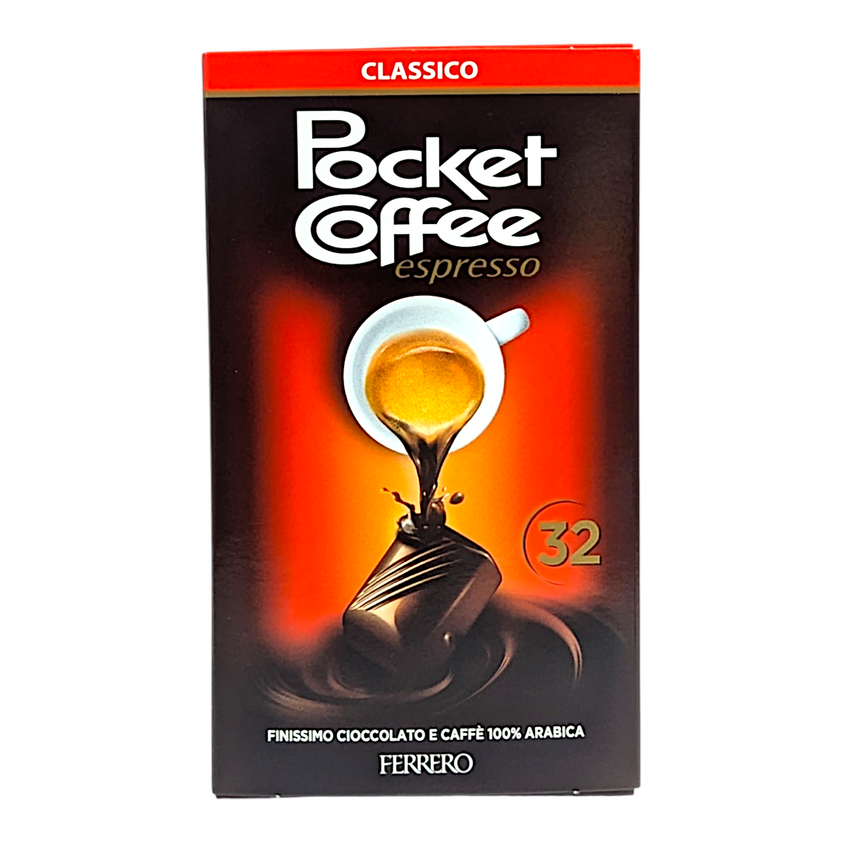Ferrero Pocket Coffee, 18 Pack - Dark Chocolates Filled with Liquid ...