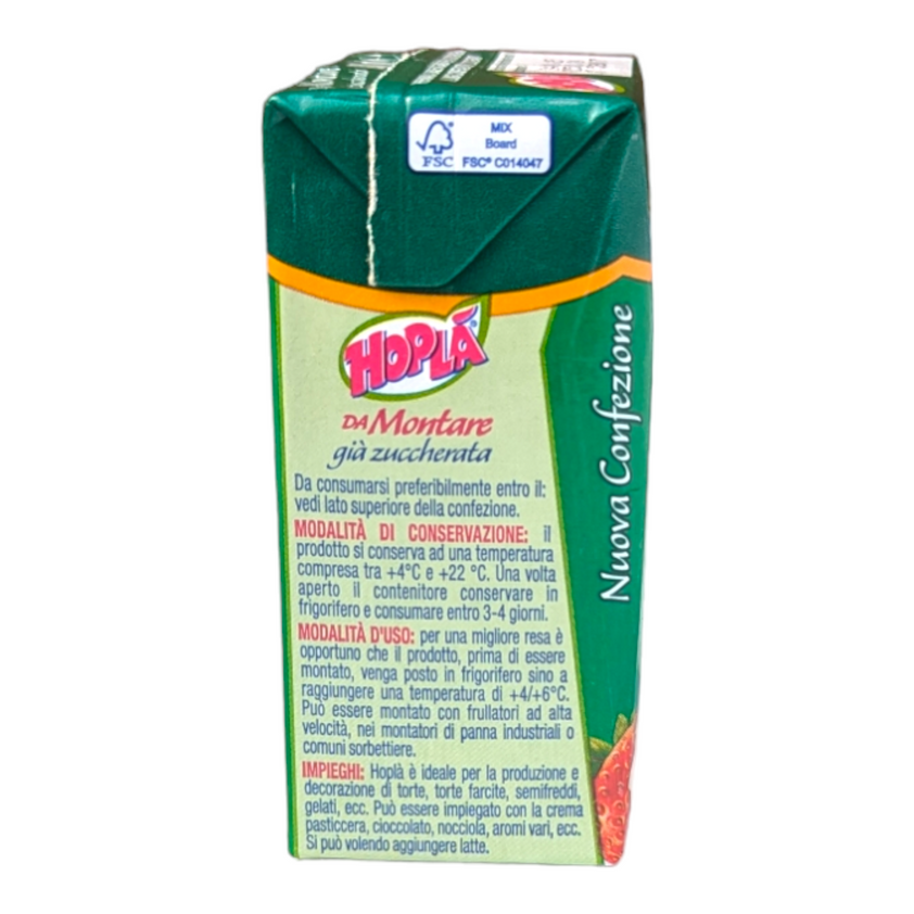 Hopla Sweetened Whipping Cream Alternative - Gluten Free 200ml | Italia ...