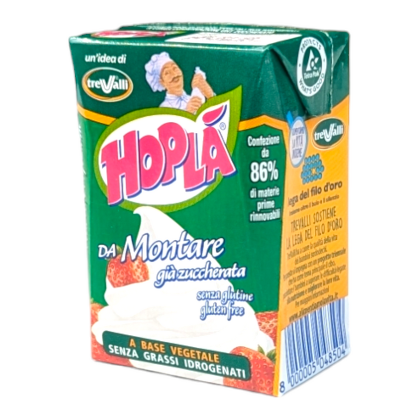 Hopla Sweetened Whipping Cream Alternative - Gluten Free 200ml | Italia ...
