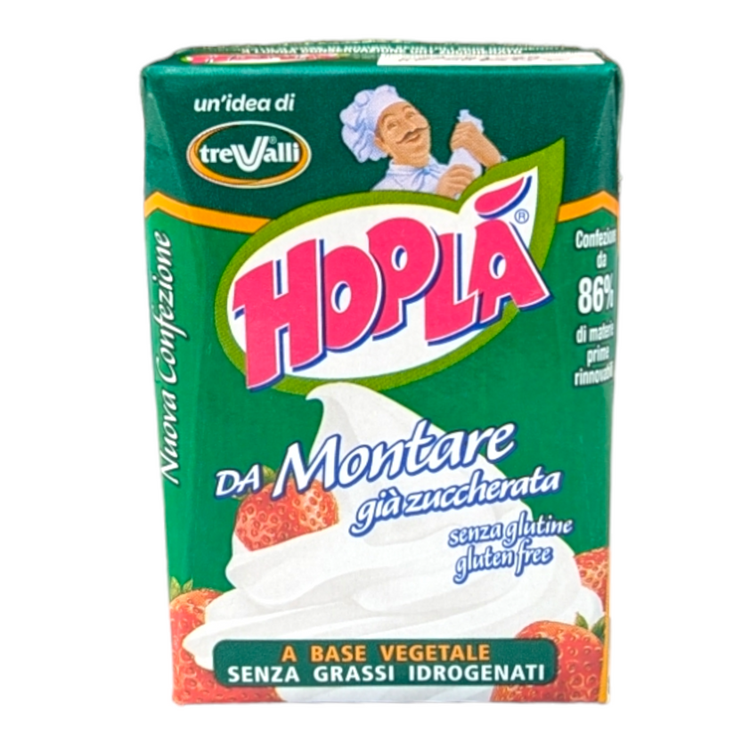 Hopla Sweetened Whipping Cream Alternative - Gluten Free 200ml | Italia ...