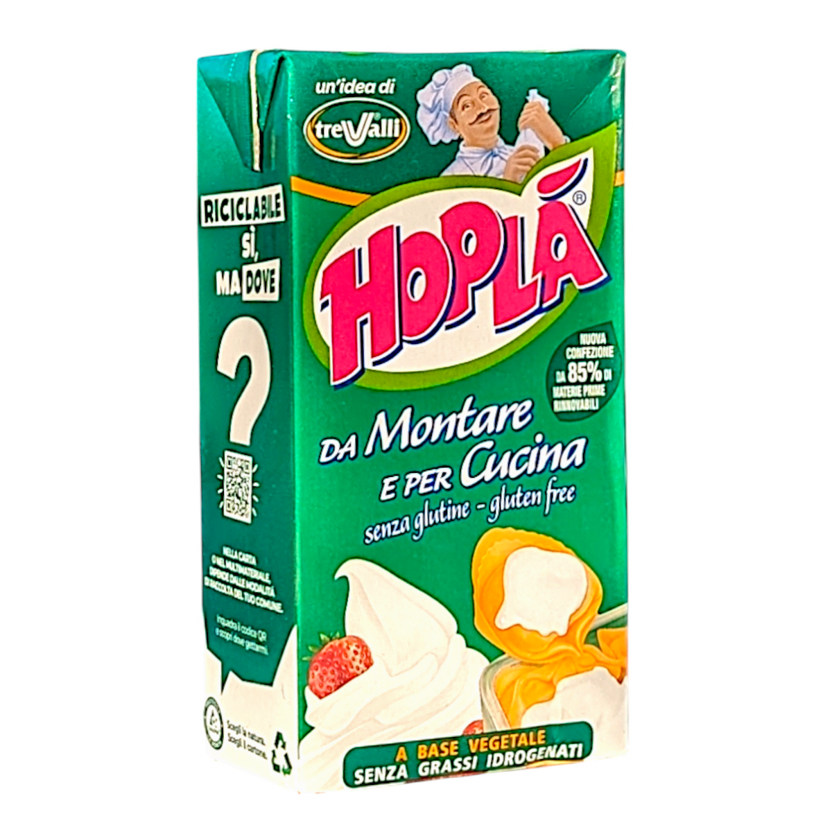 Hopla Whipping Cream Alternative - Gluten Free 500ml | Italia Solutions UK