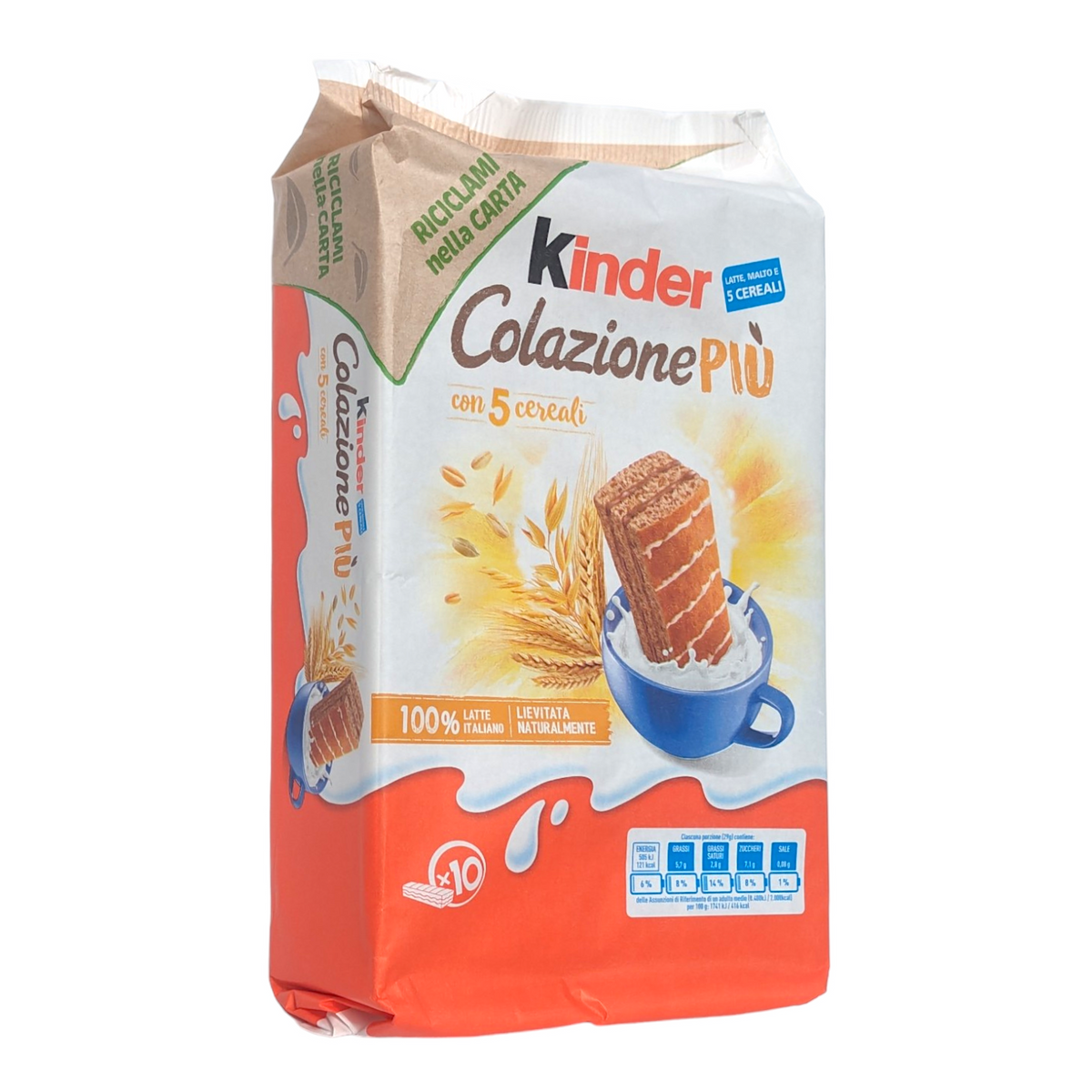 Kinder Colazione Piu / Kinder Breakfast Snack Bar 290g | Italia ...