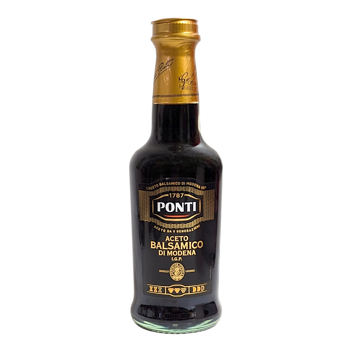 Ponti Balsamic Vinegar Gold Capsule Aged 12 Months - Aceto Balsamico ...