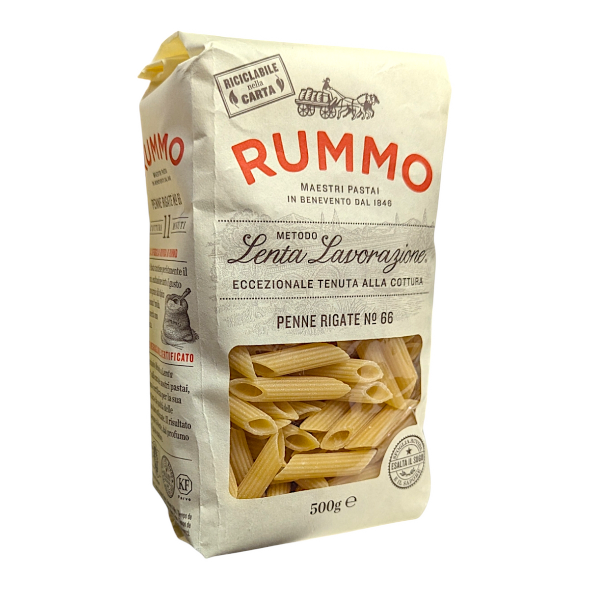 Rummo Penne Rigate No.66 - 400g Durm Wheat Pasta | Italia Solutions UK