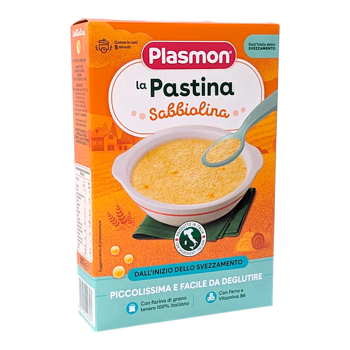 Plasmon La Pastina Sabbiolina - Sand Shaped Soft Baby Food Pasta No.18 ...
