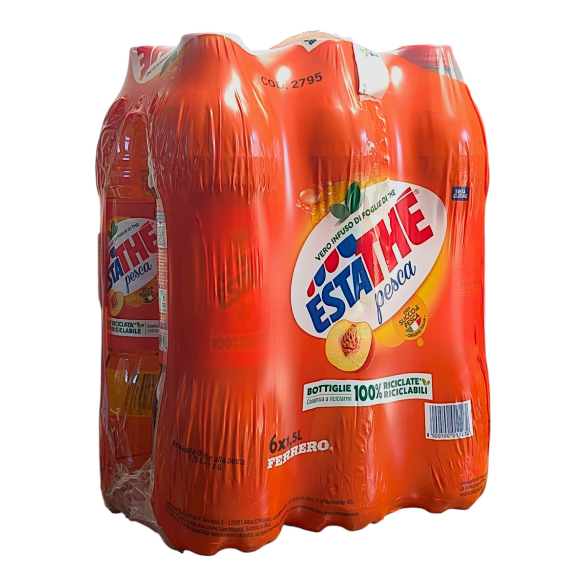 Estathè Peach Italian Ice Tea, Tè Freddo alla Pesca 6x1.5L bottles ...