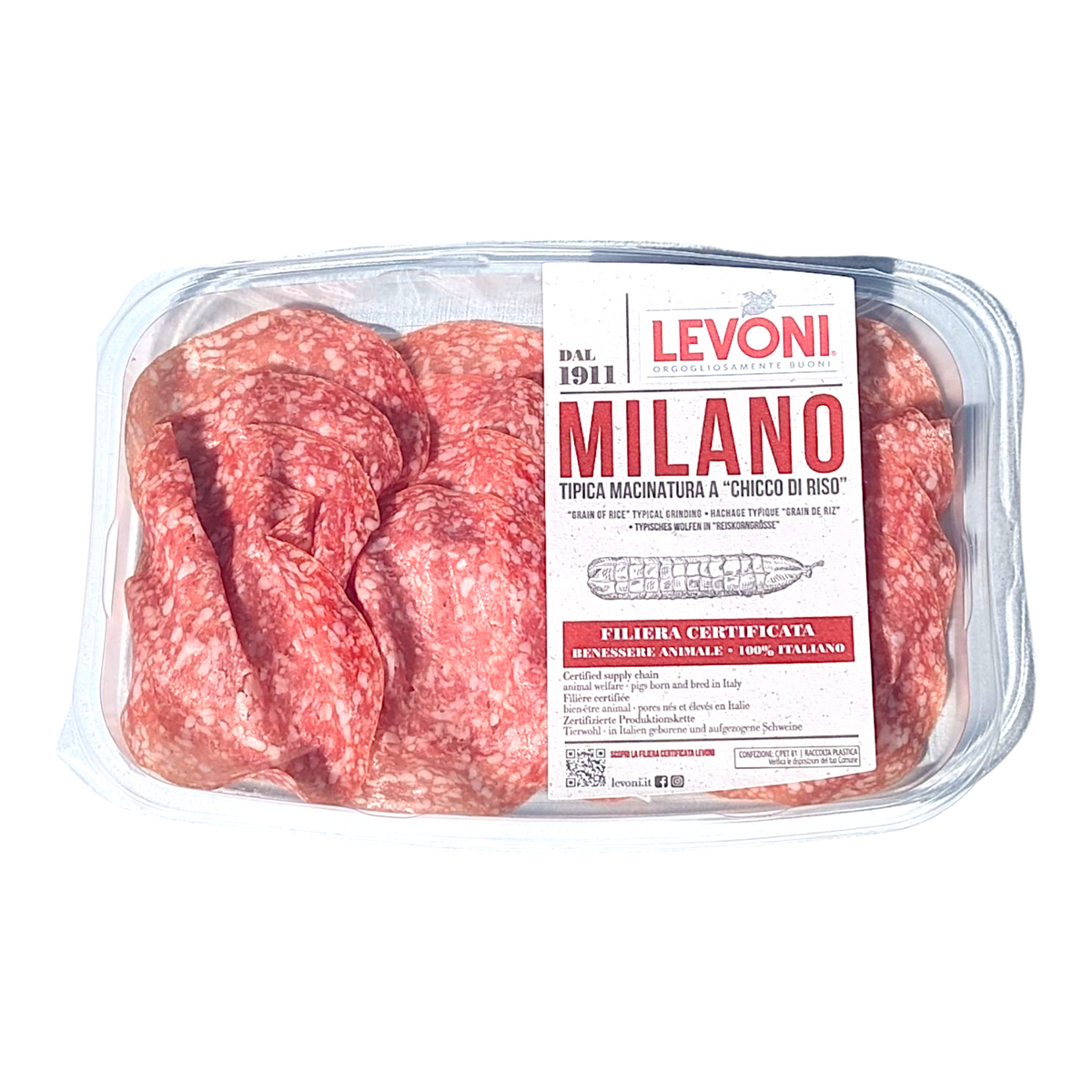 Levoni Salame Milano Sliced 80g