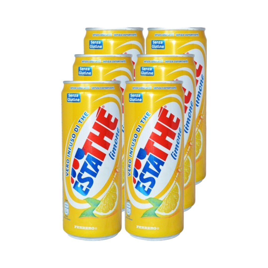 Estathè Lemon Italian Ice Tea, Tè Freddo al Limone 330ml can – Italia ...