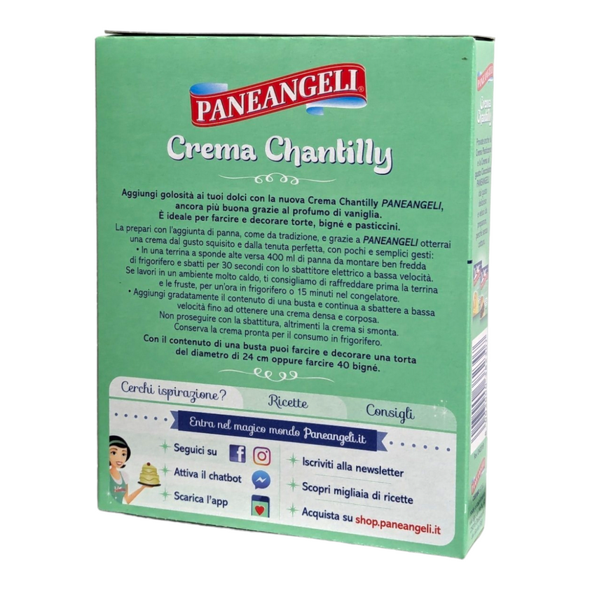Paneangeli Crema Chantilly 2 x 40g Chantilly Cream Flavouring for Past
