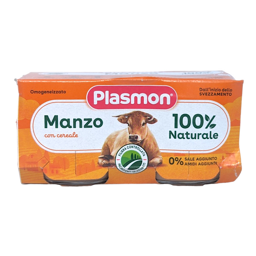 Plasmon Baby Food Manzo / Beef Puree x 2 | Italia Solutions UK