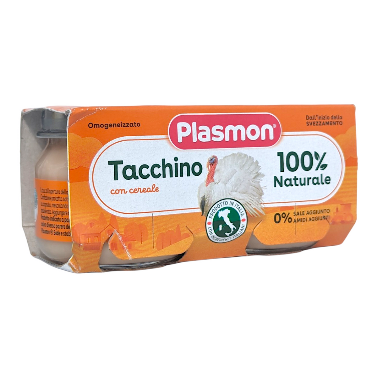 Plasmon Baby Food Tacchino / Turkey Puree 80g x 2 | Italia Solutions UK