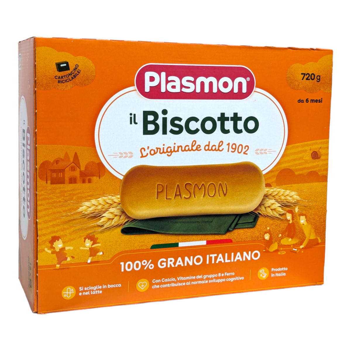 Plasmon Biscotto dei Bambini 720g Baby Food Milk Biscuits Italian ...