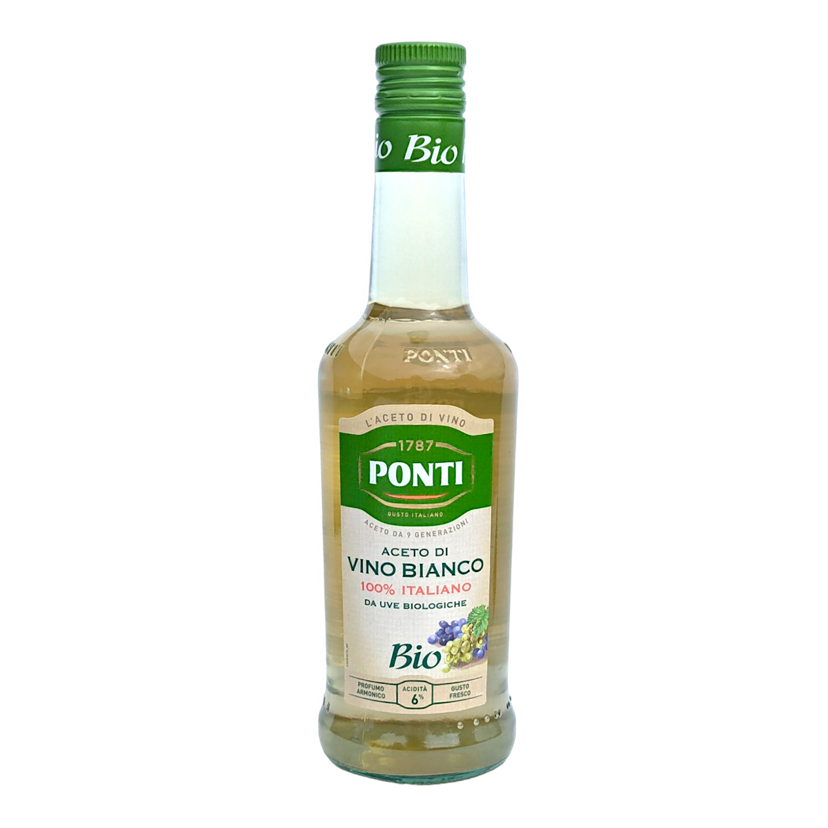 Ponti Aceto di Vino Bianco Bio / Organic White Wine Vinegar, 500ml ...