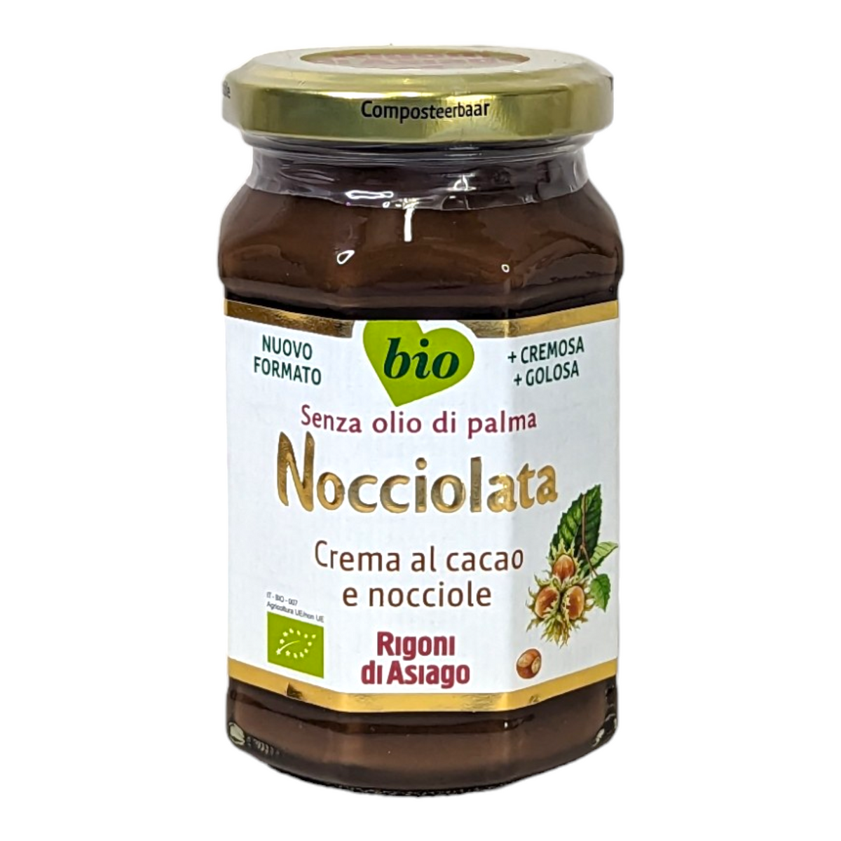 Rigoni di Asiago Bio Nocciolata 250g Organic Chocolate & Hazelnut ...