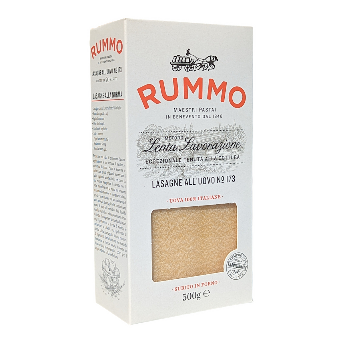 Rummo Slow Dried Egg Lasagna, Lenta Lavorazione Lasagne all'Uovo no.173 ...